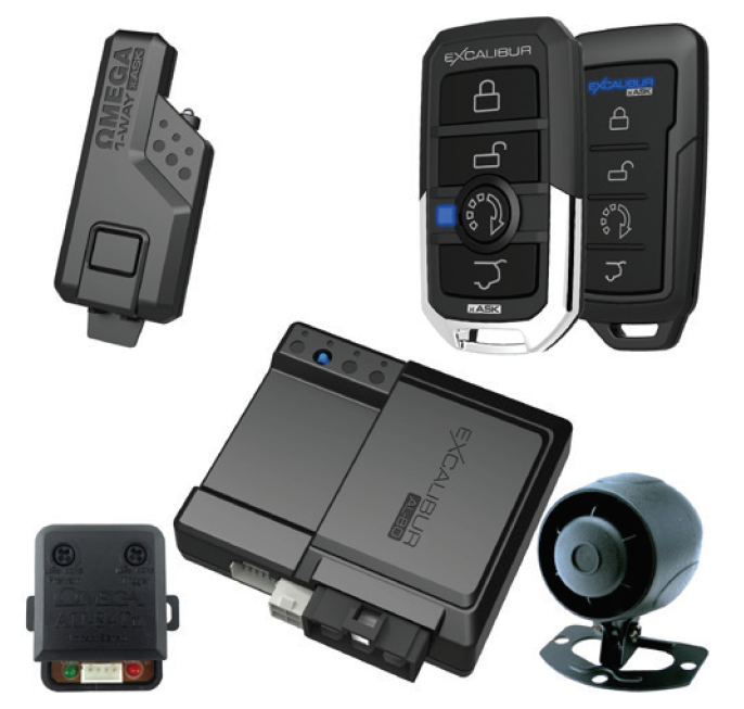Omega Excalibur AL1680 1-Way Remote Start, Security, and Keyless Entry ...