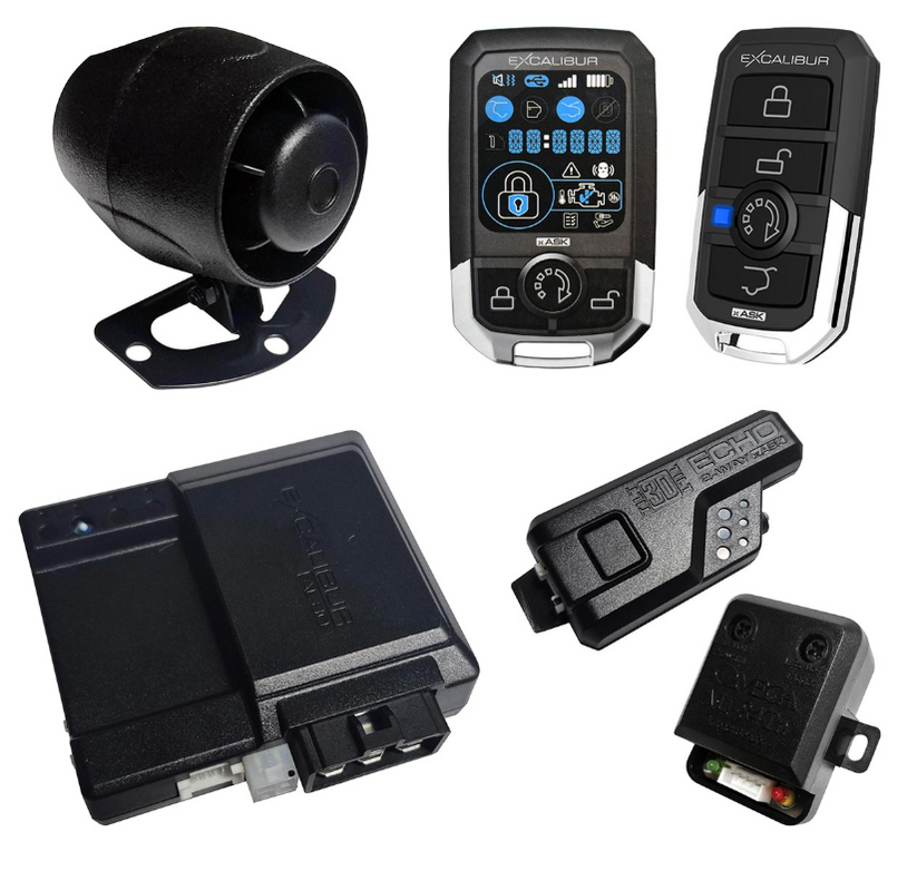 Omega Excalibur AL-1880-3D 2-Way Deluxe Remote Start, Security, and Ke ...