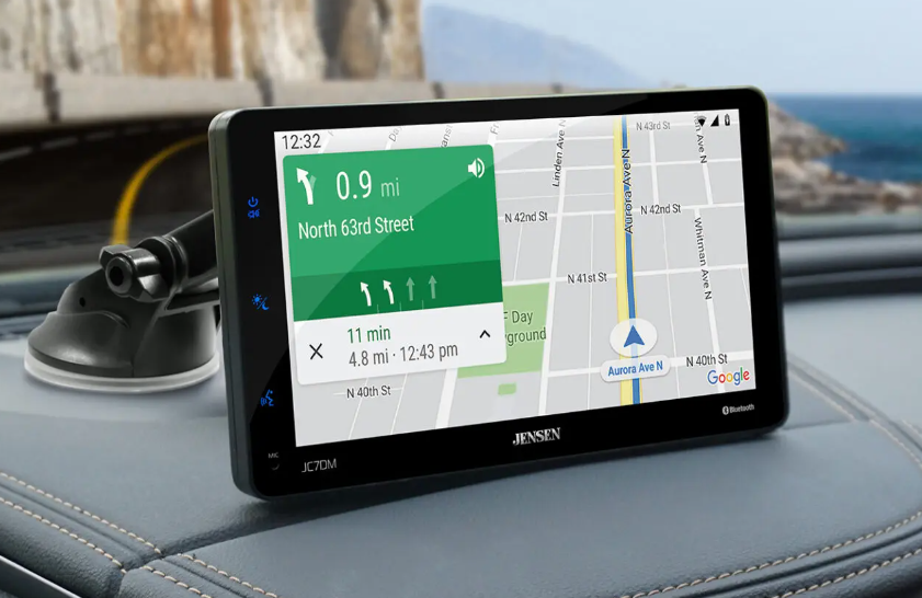 Jensen JC7DM Dash Mount Monitor with Apple Carplay and Android Auto ...